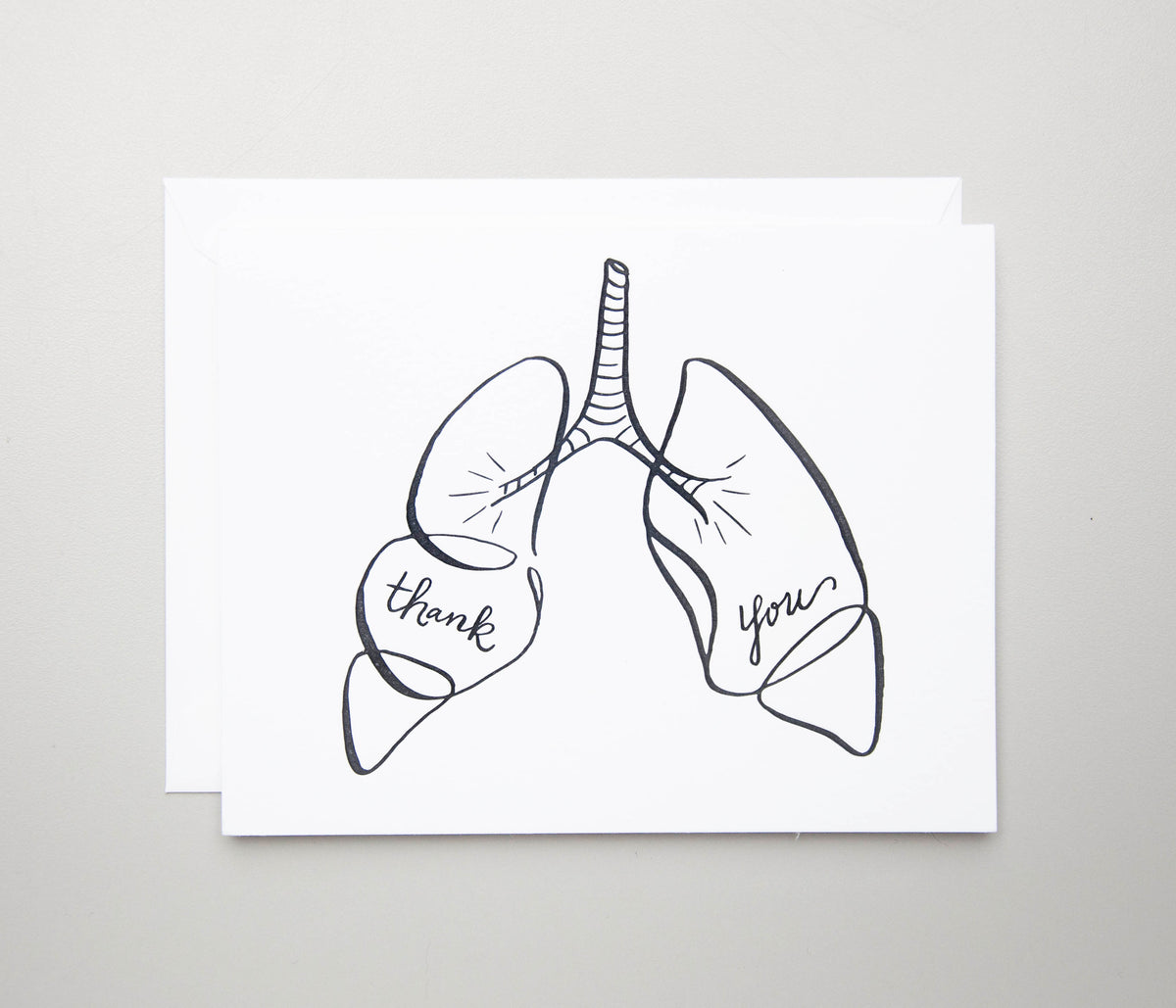 Lung Thank You Card – Paper Script